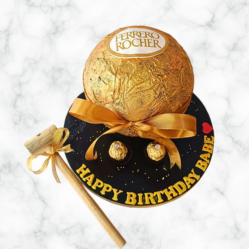 Ferrero Rocher Pinata Cake – legateaucakes