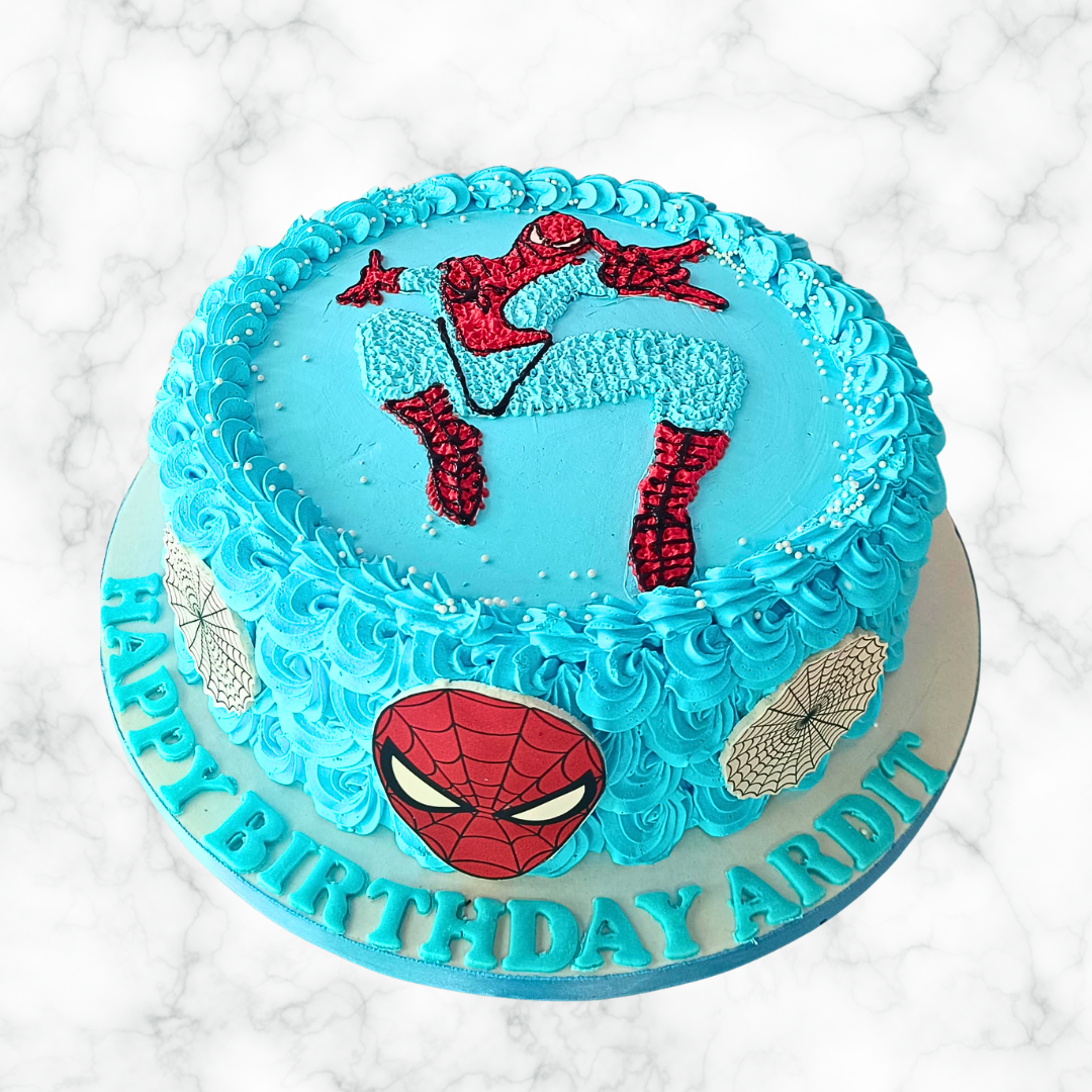Spidey-Sensational Blue Cake – legateaucakes