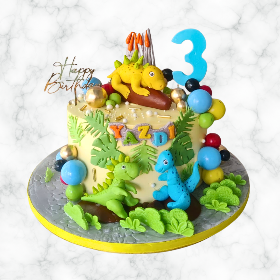 Jurassic Jungle Jubilee Cake – legateaucakes