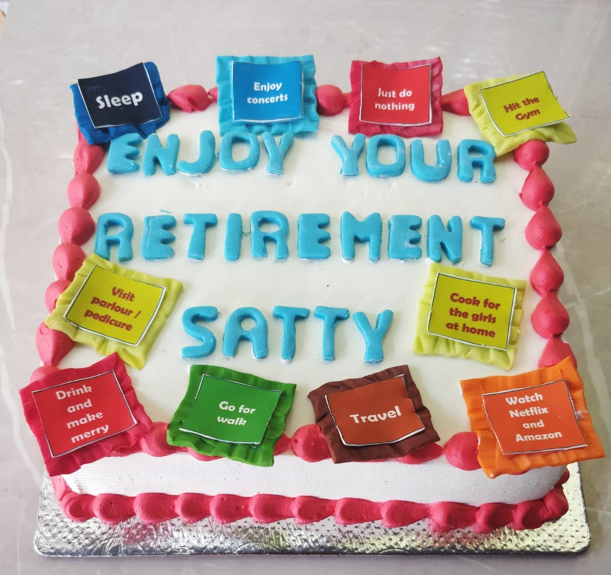 Farewell Messages Cake – legateaucakes